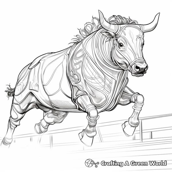 Bucking Bull Coloring Pages - Free & Printable!