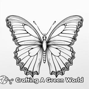 Blue Morpho Butterfly Coloring Pages - Free & Printable!