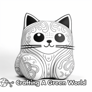 Cats on Pillows Coloring Pages - Free & Printable!