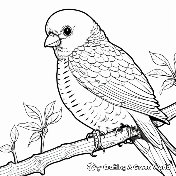 Parakeet Coloring Pages - Free & Printable!