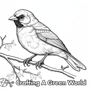 Red Winged Blackbird Coloring Pages - Free & Printable!