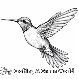 Realistic Hummingbird Coloring Pages - Free & Printable!
