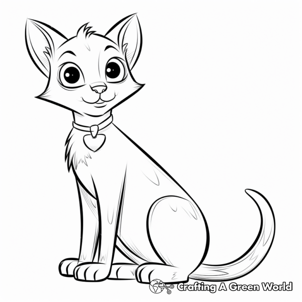 Siamese Cat Coloring Pages - Free & Printable!