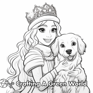 Winter Princess Coloring Pages - Free & Printable!