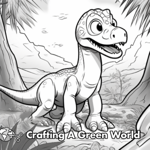 Dinosaur Book Coloring Pages - Free & Printable!