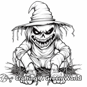 Scary Halloween Coloring Pages - Free & Printable!