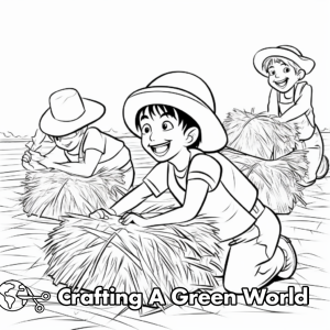 Hay Coloring Pages - Free & Printable!
