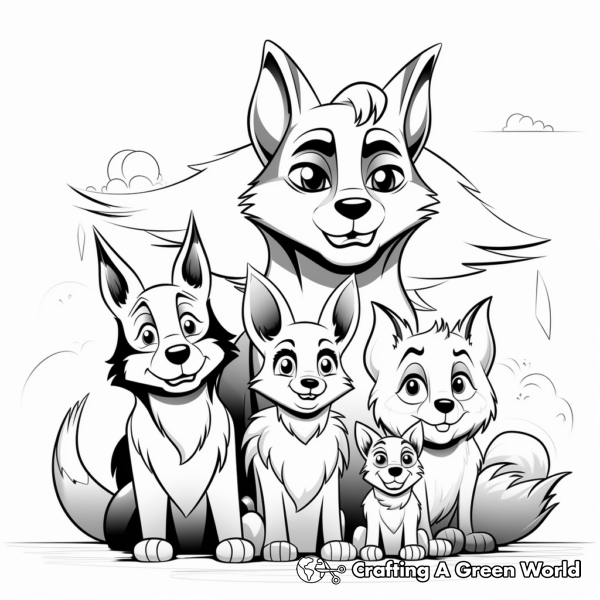 Animal Family Coloring Pages - Free & Printable!