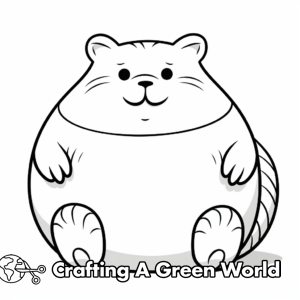 Cute Fat Cat Coloring Pages - Free & Printable!
