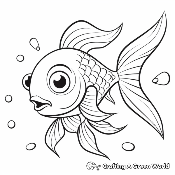 Goldfish Coloring Pages - Free & Printable!