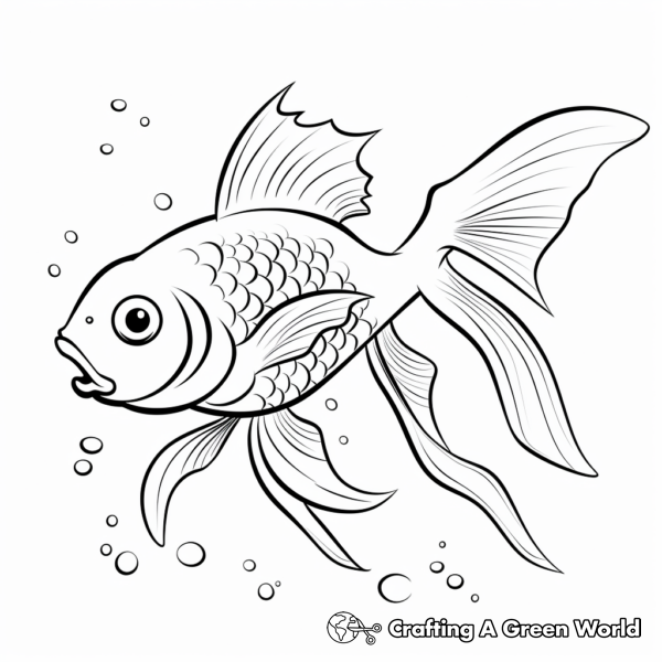 Goldfish Coloring Pages - Free & Printable!