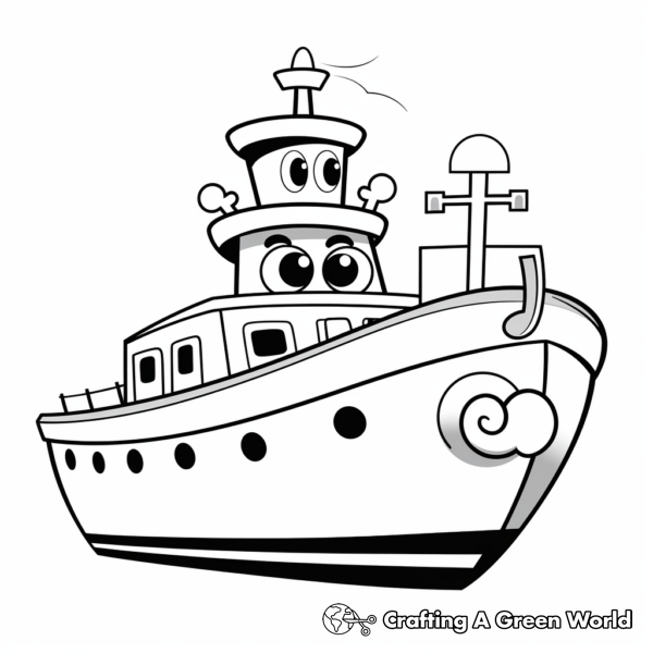 Tugboat Coloring Pages - Free & Printable!
