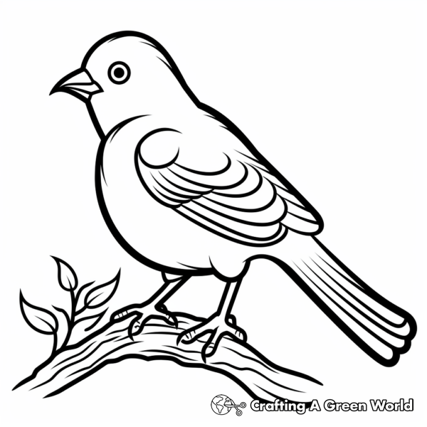 American Goldfinch Coloring Pages - Free & Printable!