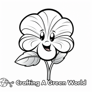 Happy Flower Coloring Pages - Free & Printable!