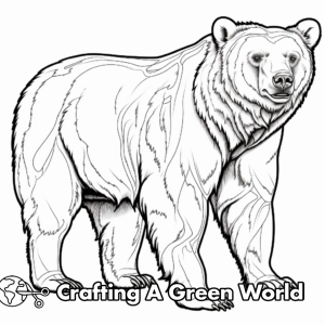 Grizzly Bear Coloring Pages - Free & Printable!
