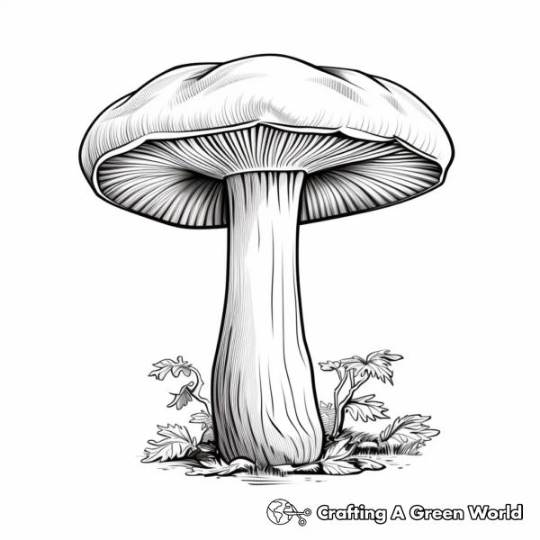 Realistic Mushroom Coloring Pages - Free & Printable!