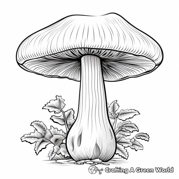 Realistic Mushroom Coloring Pages - Free & Printable!