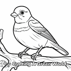 American Goldfinch Coloring Pages - Free & Printable!