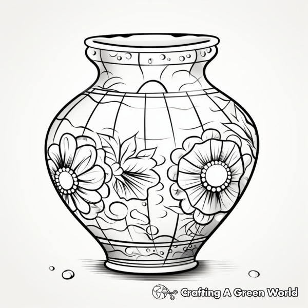 Empty Vase Coloring Pages - Free & Printable!