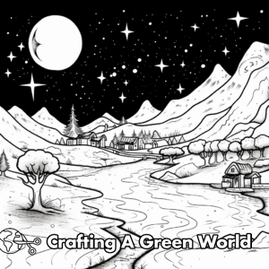 Night Sky Coloring Pages - Free & Printable!