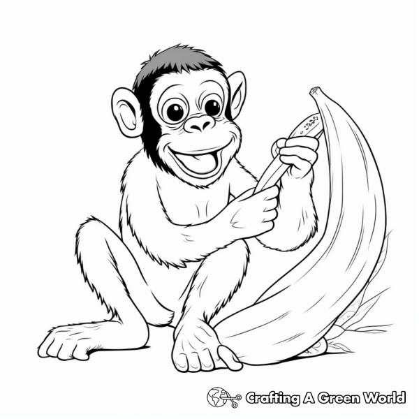 Chimpanzee Coloring Pages - Free & Printable!