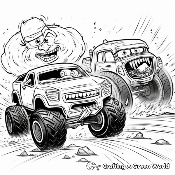 Monster Truck Coloring Pages - Free & Printable!