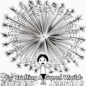 Fireworks Coloring Pages - Free & Printable!