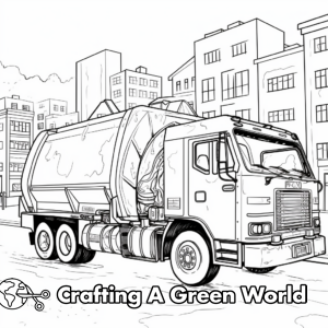 Garbage Truck Coloring Pages - Free & Printable!