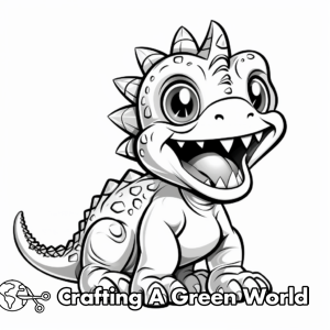 Dinosaur Coloring Pages For Toddlers - Free & Printable!