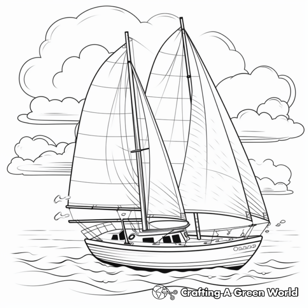 Sailboat Coloring Pages - Free & Printable!