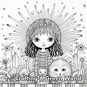 Boho Rainbow Coloring Pages - Free & Printable!