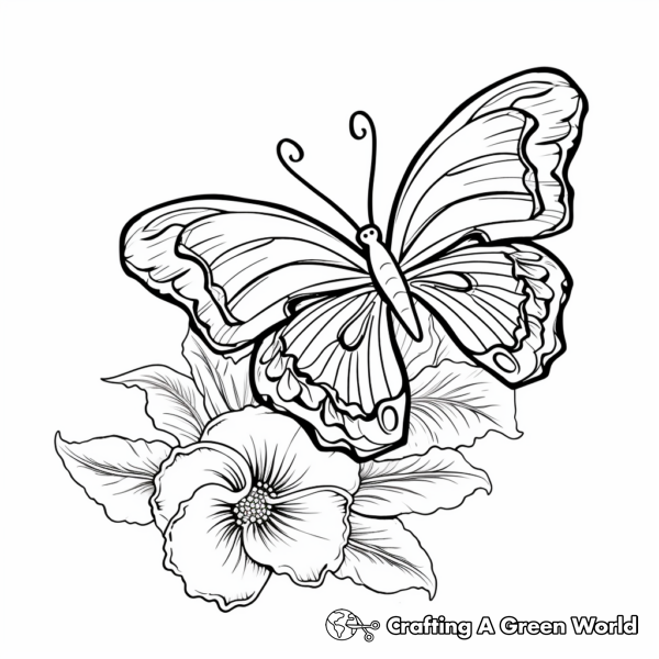 Flowers and Butterflies Coloring Pages - Free & Printable!