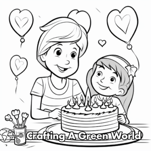 Happy Birthday Mom Coloring Pages - Free & Printable!