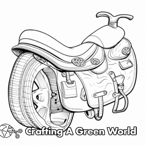 Saddle Coloring Pages - Free & Printable!
