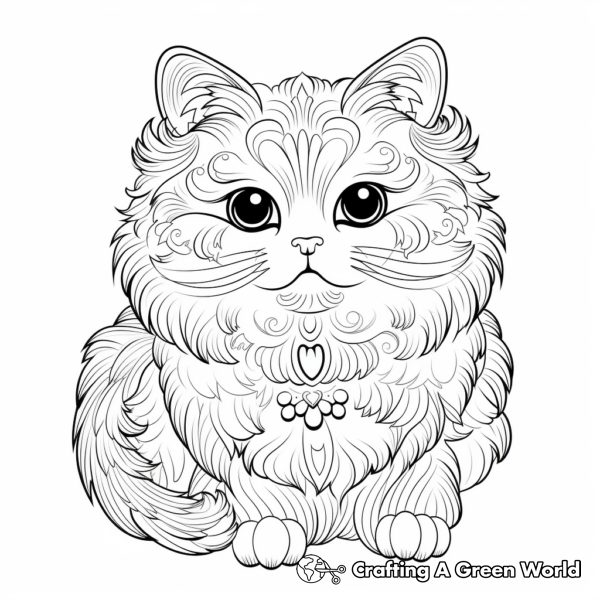Cat Face Coloring Pages - Free & Printable!