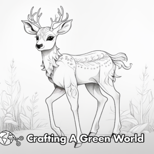 Easy Deer Coloring Pages - Free & Printable!