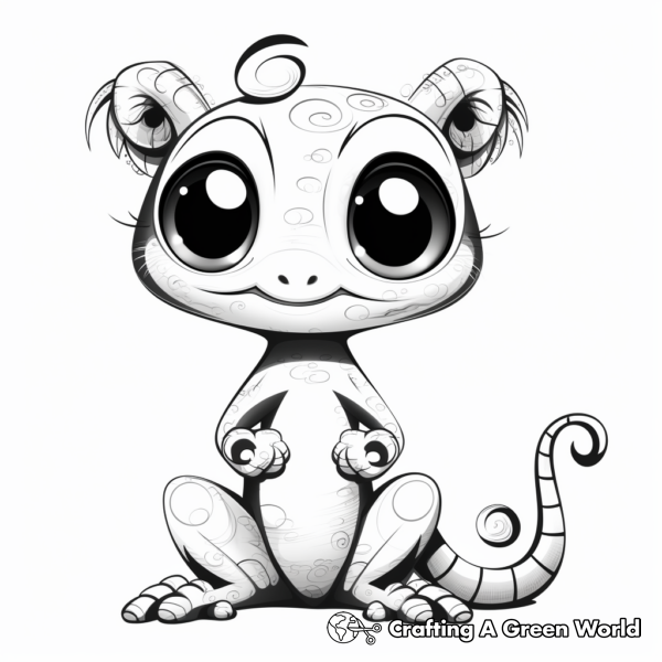 Big Eyed Animals Coloring Pages - Free & Printable!