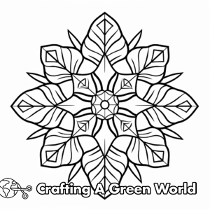 Snowflake Coloring Pages - Free & Printable!