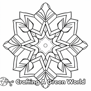 Snowflake Coloring Pages - Free & Printable!