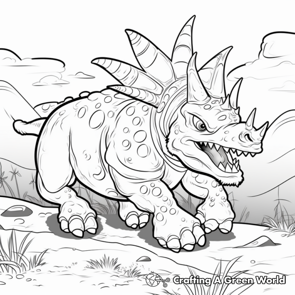 Triceratops Coloring Pages - Free & Printable!