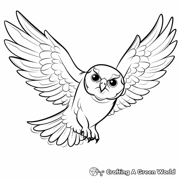 Flying Bird Coloring Pages - Free & Printable!