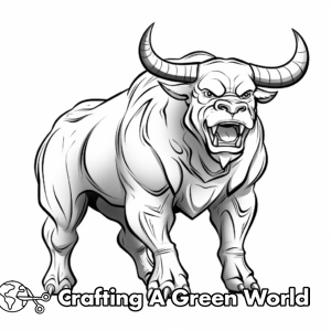 Bull Coloring Pages - Free & Printable!