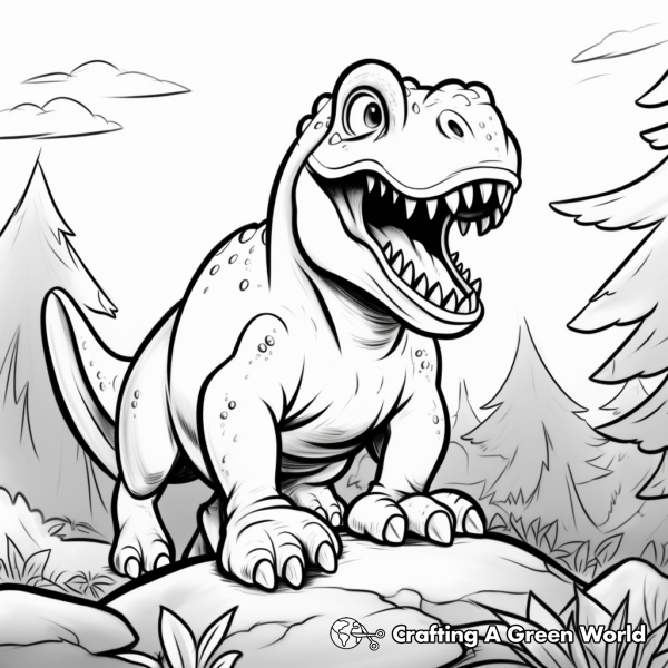 T Rex Coloring Pages - Free & Printable!
