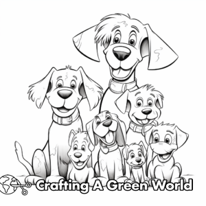 Animal Family Coloring Pages - Free & Printable!
