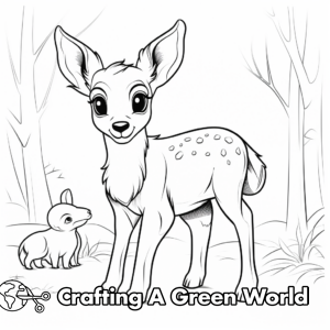 Cute Deer Coloring Pages - Free & Printable!