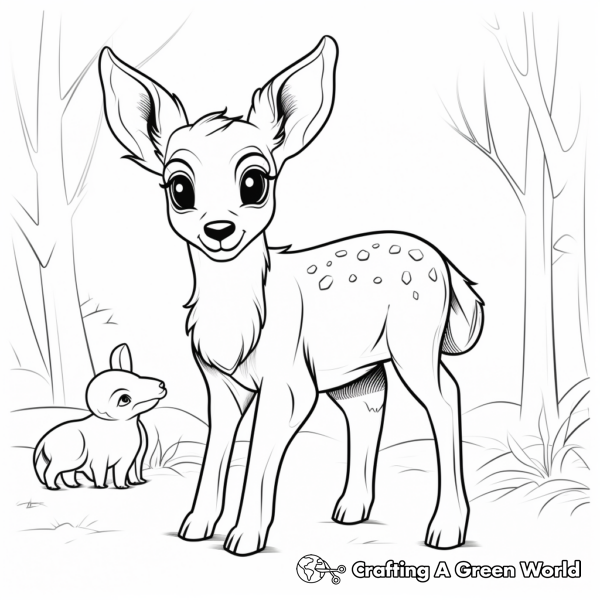 Cute Deer Coloring Pages - Free & Printable!