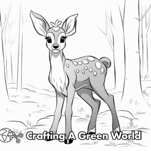 Cute Deer Coloring Pages - Free & Printable!