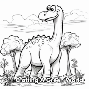 Brontosaurus Coloring Pages - Free & Printable!