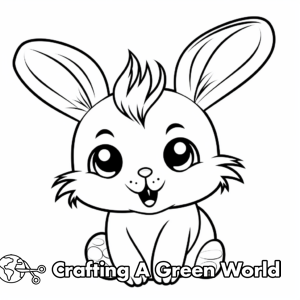 Kawaii Bunny Coloring Pages - Free & Printable!