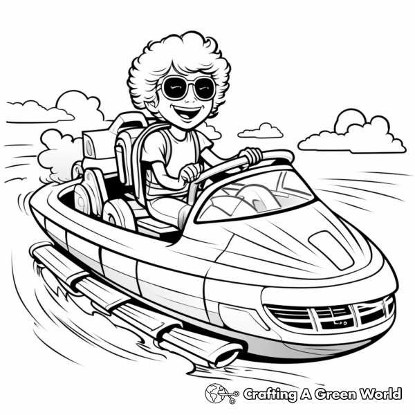 Speed Boat Coloring Pages - Free & Printable!